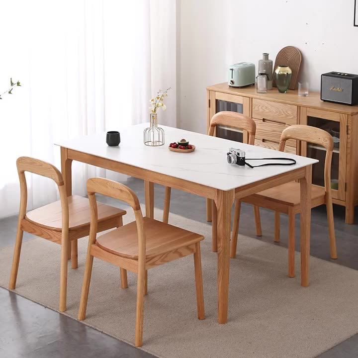 PLANTIOUS solid wood slate dining table red oak – Caterlog木錄